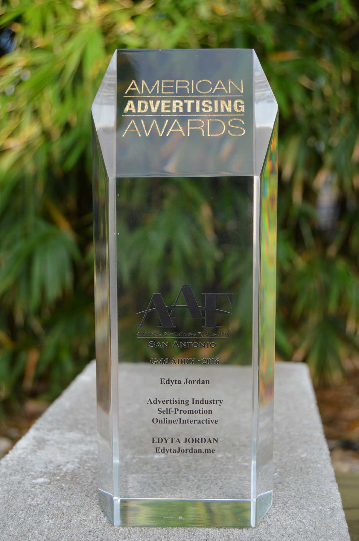 Edyta Jordan shines at ADDYs - American Advertising Awards